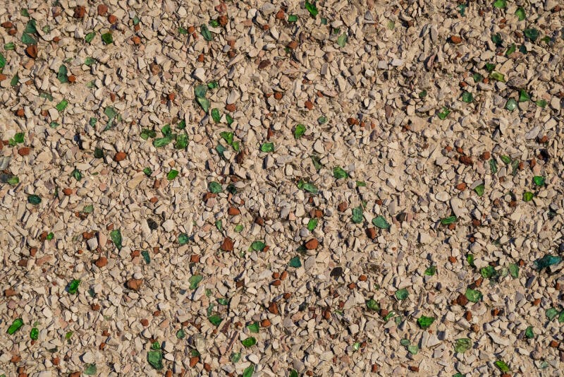 Closeup Stucco with Colorful Glass and Small Stone Wall Texture Stock ...