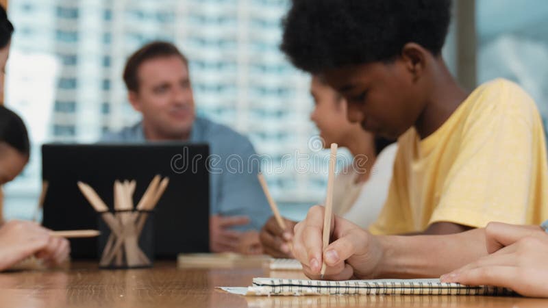 Closeup of Student Hands Fixing Main Board while Teacher Teach Prompt ...