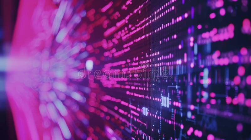 A Closeup of a Students Computer Screen Showing Complex Codes and ...