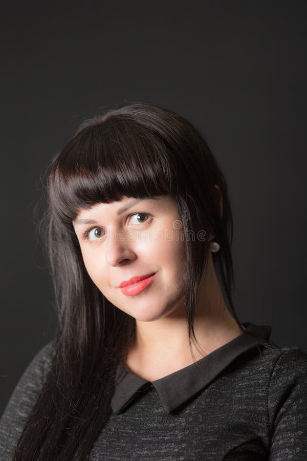 Portrait Of A Girl With Brown Eyes Stock Image Image Of Woman