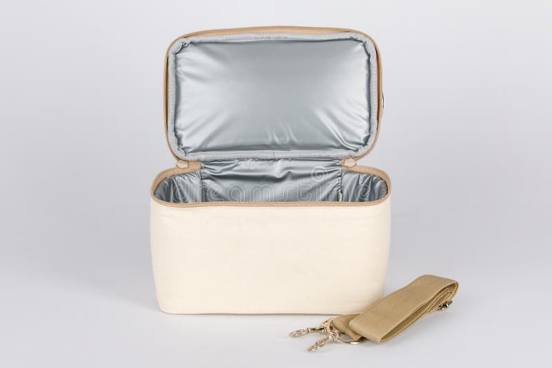 Closeup Studio Shot Opening Showing Inside Compartments of ...