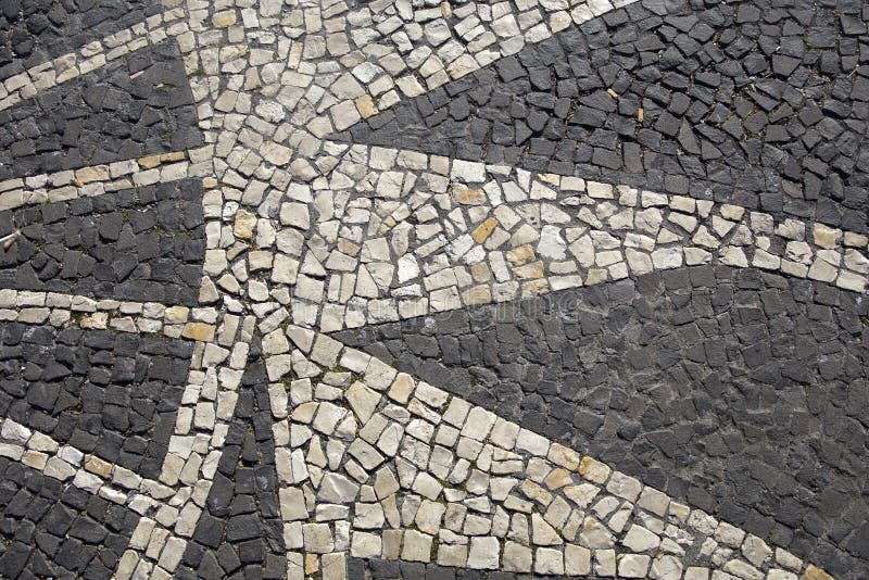 Closeup Surface of Blocky Pattern Old Stone Pavement Stock Photo ...