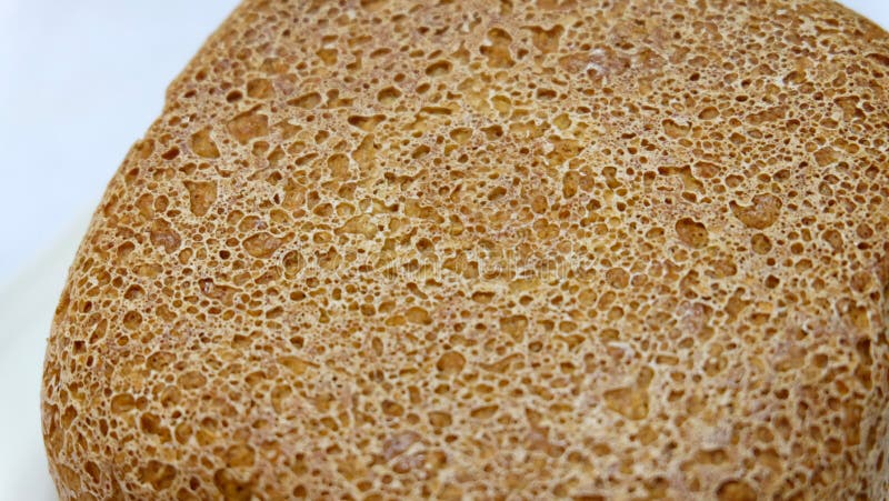 Closeup of the Surface of a Home-baked Bread Stock Photo - Image of ...