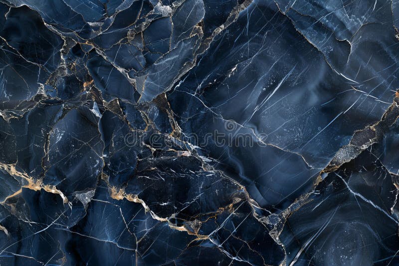 A Closeup of the Surface Texture of Dark Navy Blue Marble, Showcasing ...