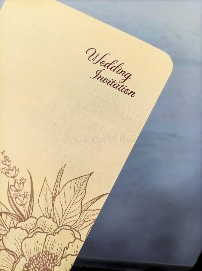 Closeup Surface Texture Detail Pattern of Wedding Invitation Stock ...