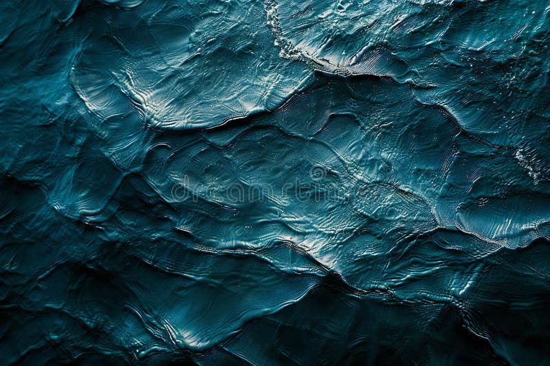 A Closeup of the Surface Texture Under Water, with Ripples and Waves ...