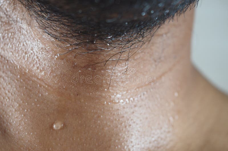 Closeup of sweat on body stock image. Image of sweating - 359483209