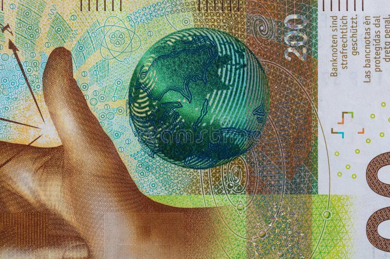 Closeup of 200 Swiss Franc Banknote Stock Photo - Image of large ...