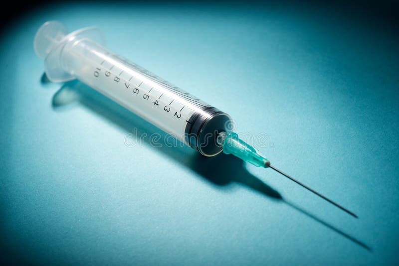 Close-up of a Syringe To Administer Medication Stock Photo - Image of ...