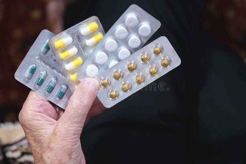 Closeup of a Tablet on the Hands of an Old Woman. the Concept of ...