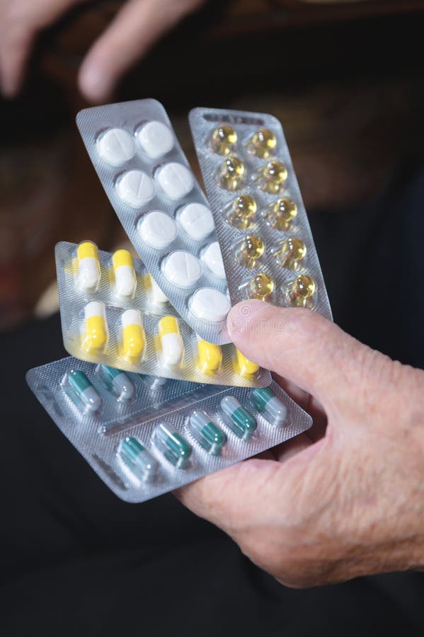 Closeup of a Tablet on the Hands of an Old Woman. the Concept of ...