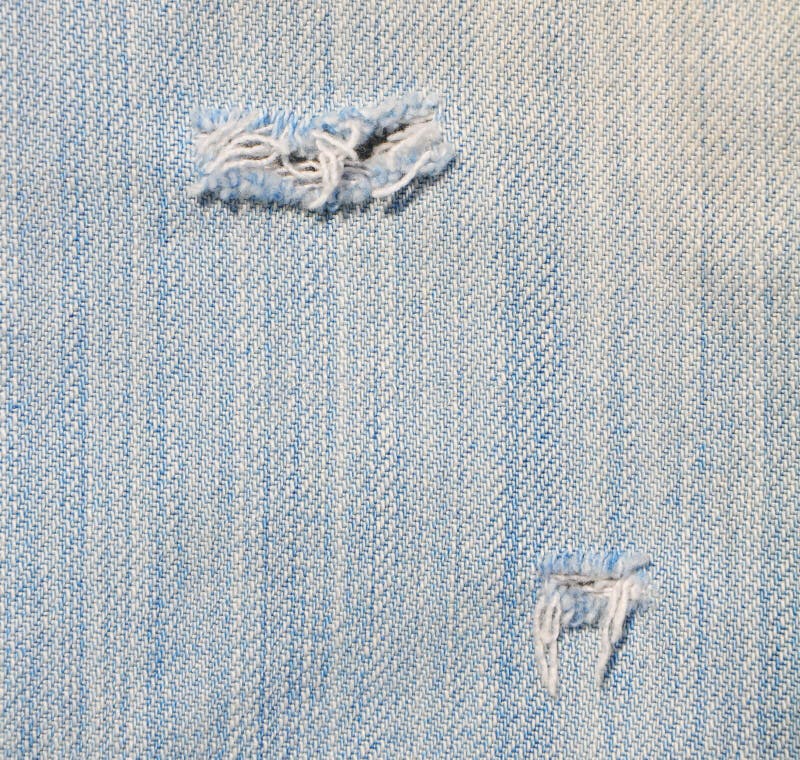 Closeup of Tear in Old Jeans. Stock Image - Image of denim, pants: 50835363