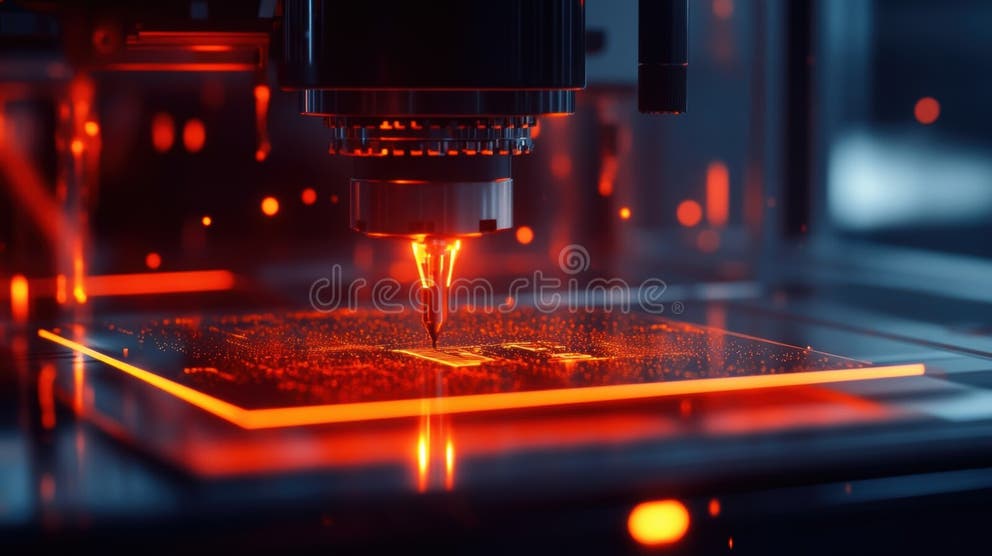A Closeup of a Technician Using a Digital Interface To Program an ...