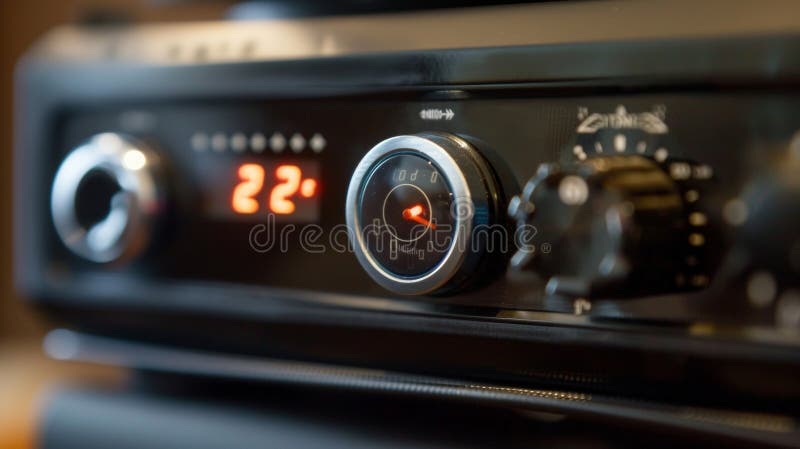 Closeup of the Temperature Display on the Heater Showing the Current ...