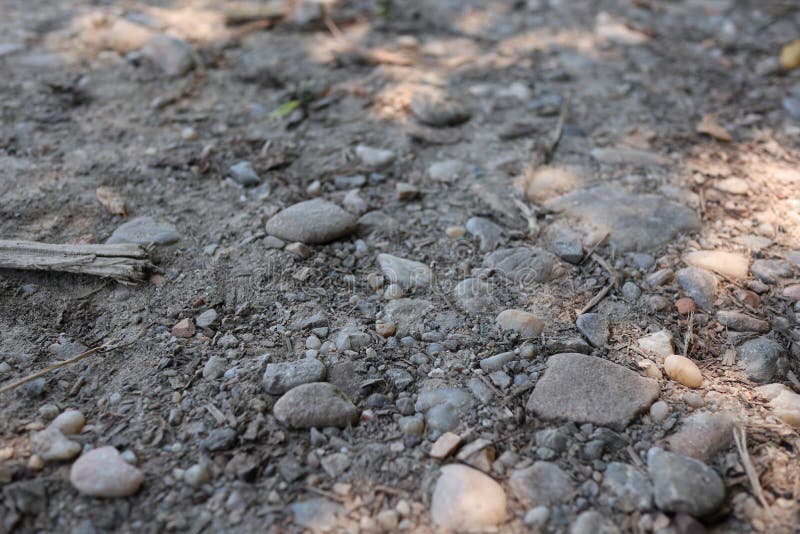 Closeup Texture of Dirt Road with Small Stones Stock Image - Image of ...