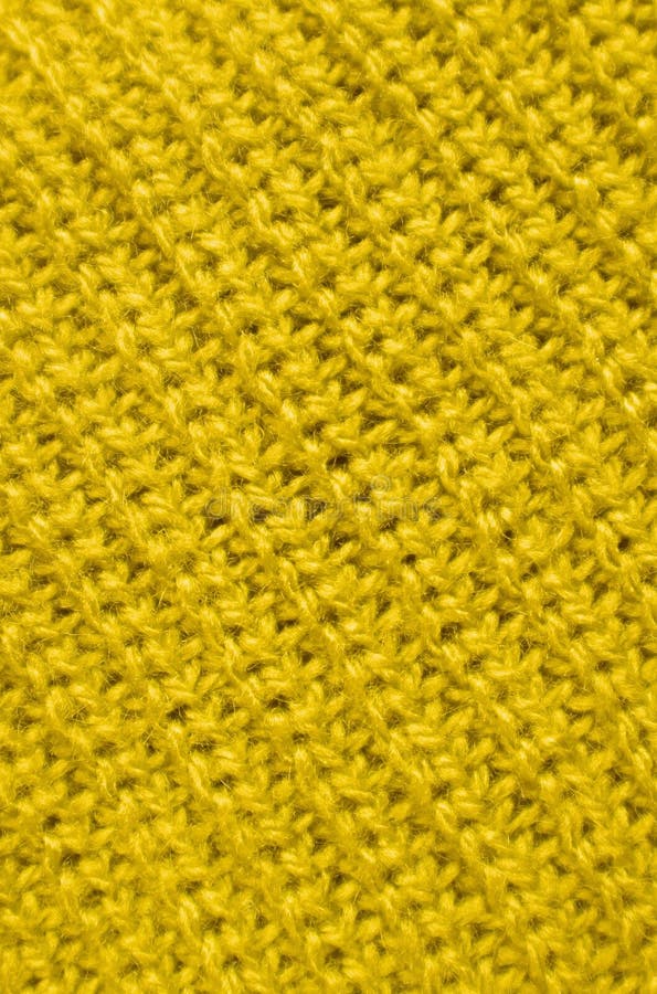 Yellow Knitted Wool Texture Picture. Image: 8126126