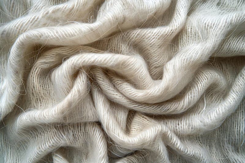 A Closeup of the Texture of Light Gray Felt Fabric, with Subtle Threads ...