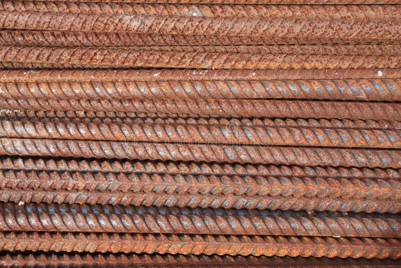 Closeup Texture of Old Steel Rods Stock Photo - Image of industrial ...