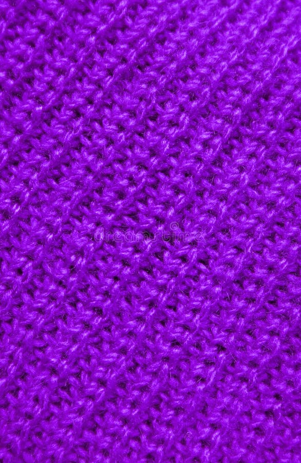 Texture of Purple Knitted Wool Fabric in Diagonal Patterns Stock Image ...