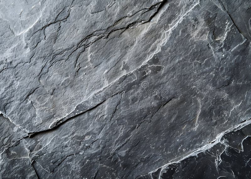 Closeup Texture of Smooth Grey Slate Surface Stock Illustration ...