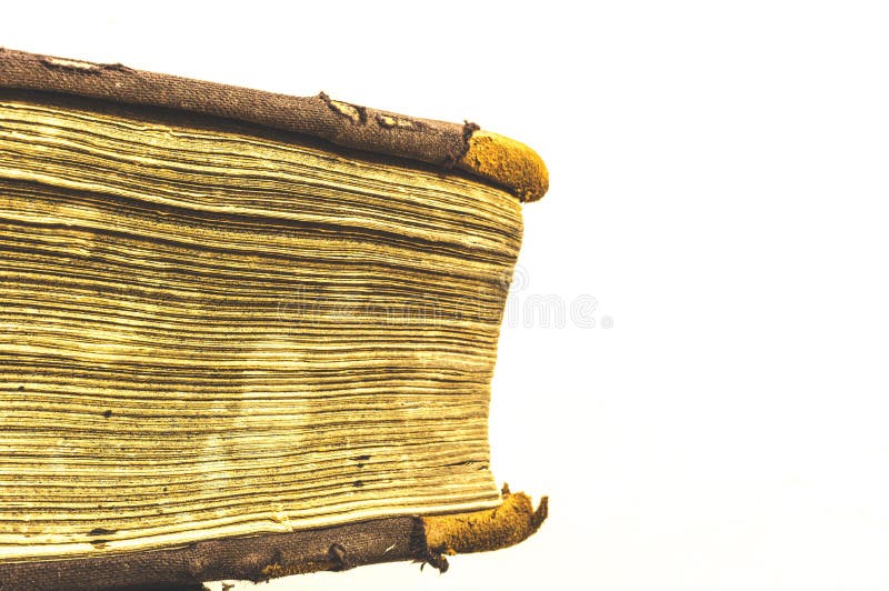 Closeup of the Texture of a Thick Book S Stack of Pages Stock Photo ...