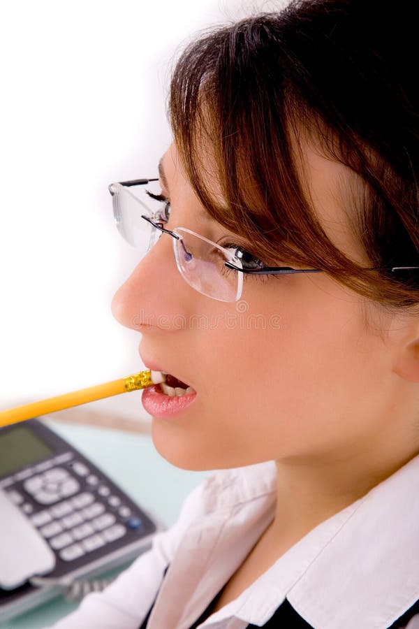 Closeup Of Thinking Young Attorney Picture. Image: 8384336