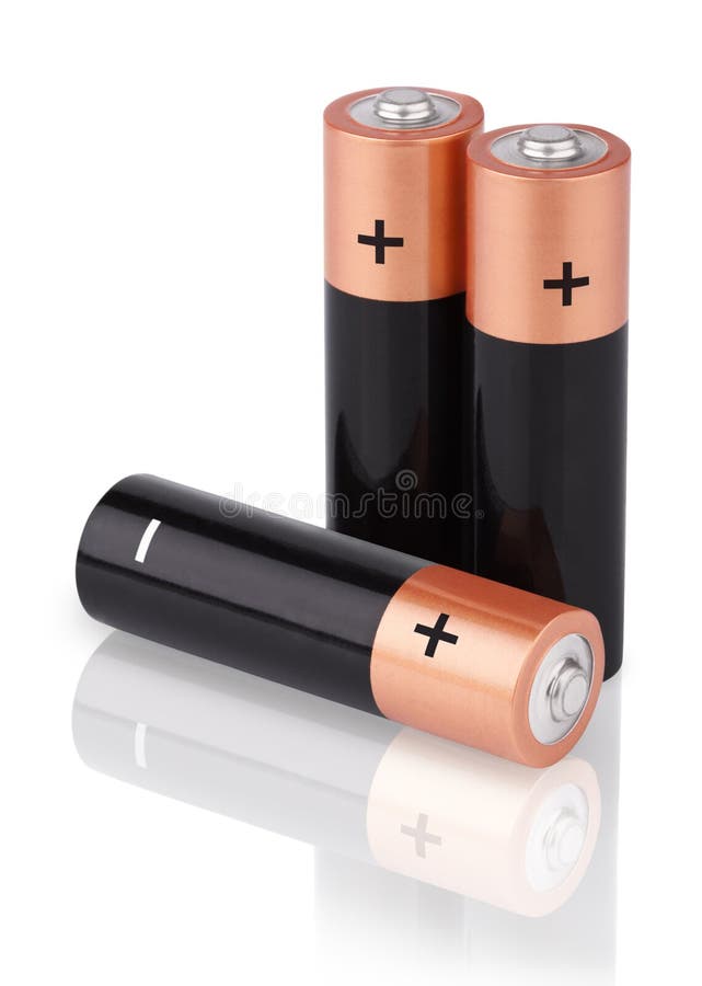 Two Double a Batteries stock photo. Image of accumulator - 31397432