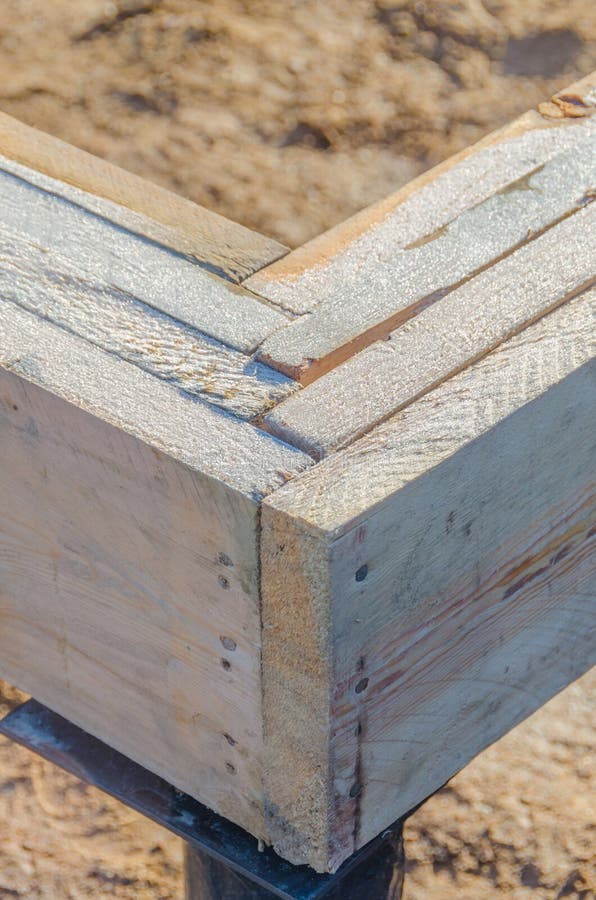 The Timber Framing of a House Under Construction on a Pile Found Stock ...