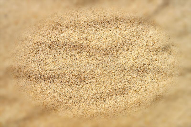Closeup of Tiny Brown Grains of Sand at the Beach with Blurred Edges ...