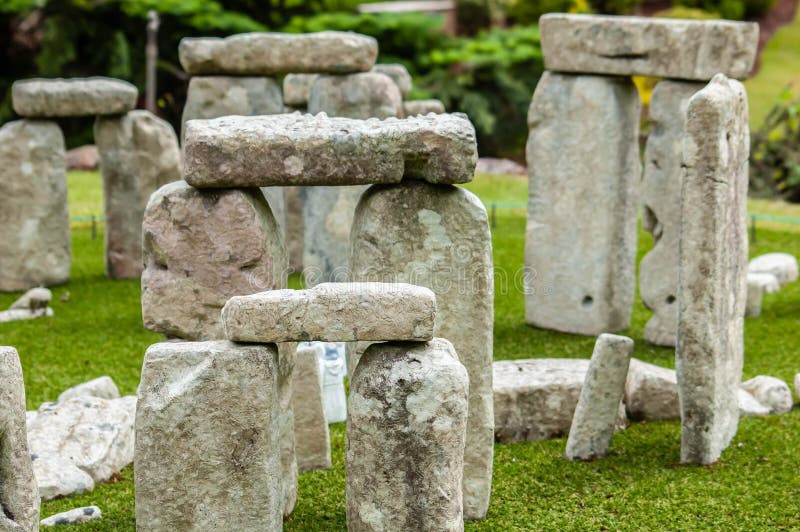Mini Stonehenge stock photo. Image of plain, national - 16490292