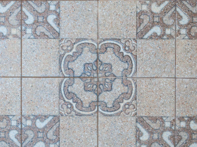 Closeup To Beautiful Pattern on Floor Tile Background Stock Photo ...