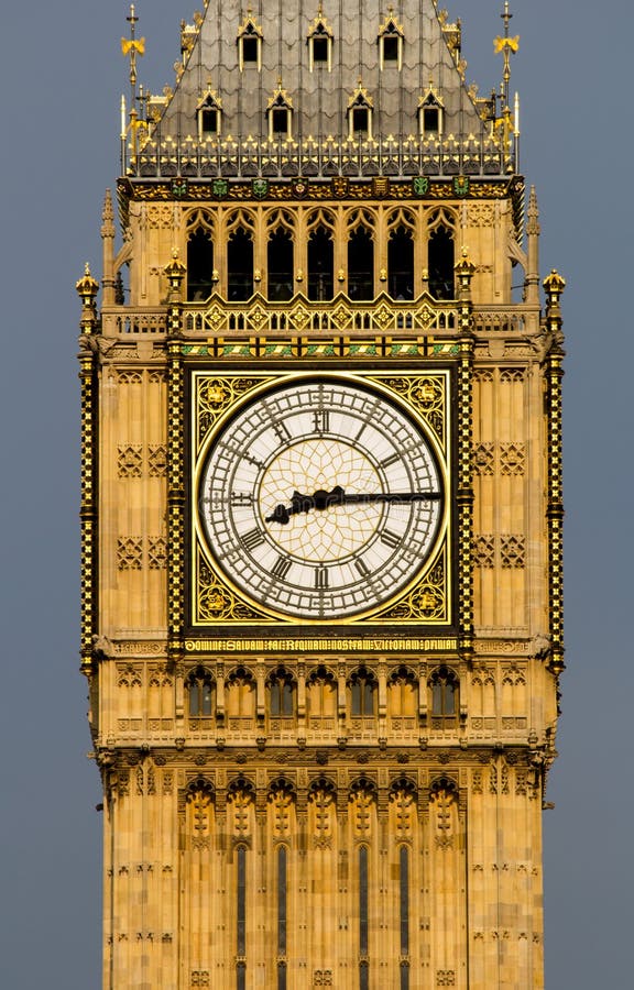 Closeup To the Big Ben Clock Stock Image - Image of lock, historic ...