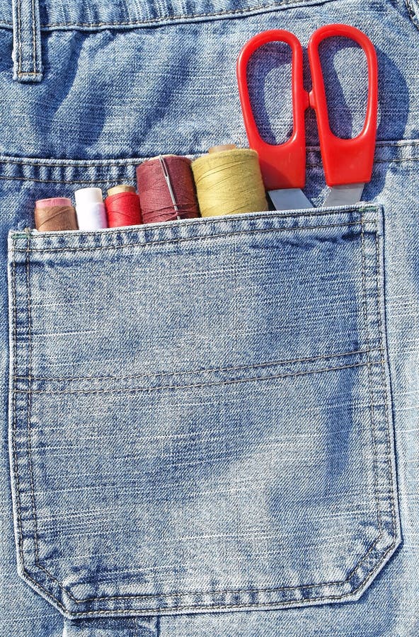 Tools in pocket stock image. Image of colorful, cloth - 29950347