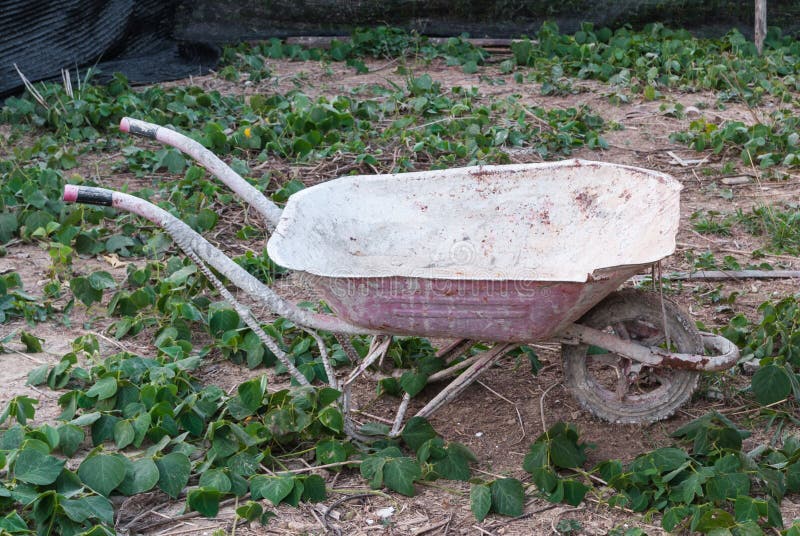 Wheel of Trolley are Broken Caused by Heavy Load Stock Image - Image of ...