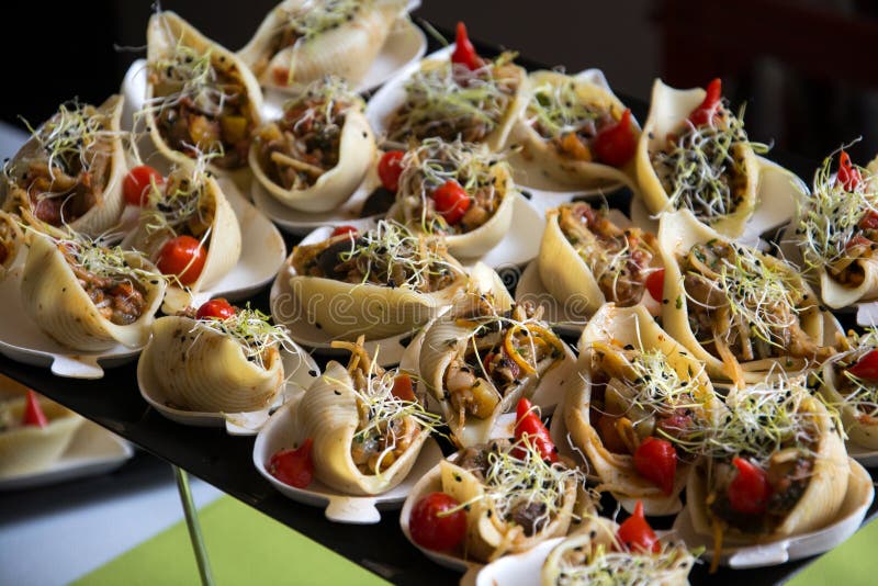 Toasts Assortment at the Party Buffet Stock Photo - Image of appetite ...