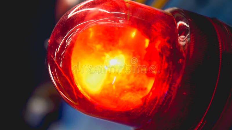 Closeup Toned Image of Red Fire Alarm Light Stock Image - Image of ...