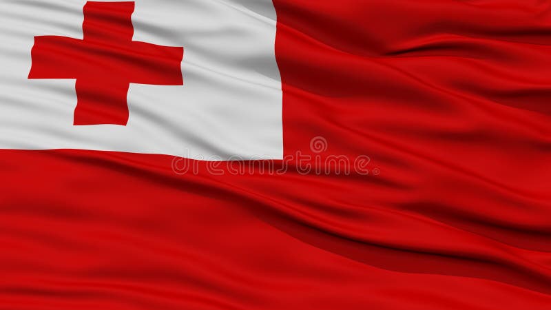 Closeup Tonga Flag stock photo. Image of symbolic, city - 91178330