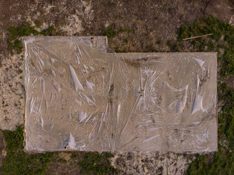 Packed Concrete Foundation Prepared for Next Step of Building Stock ...