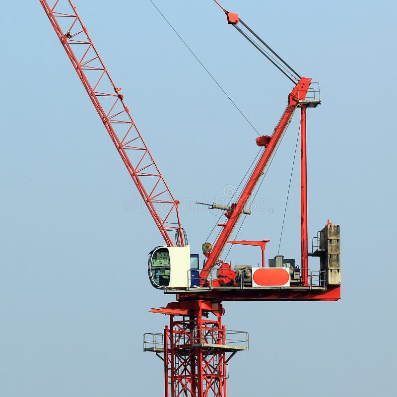 Closeup of the tower crane stock image. Image of frame - 38964519