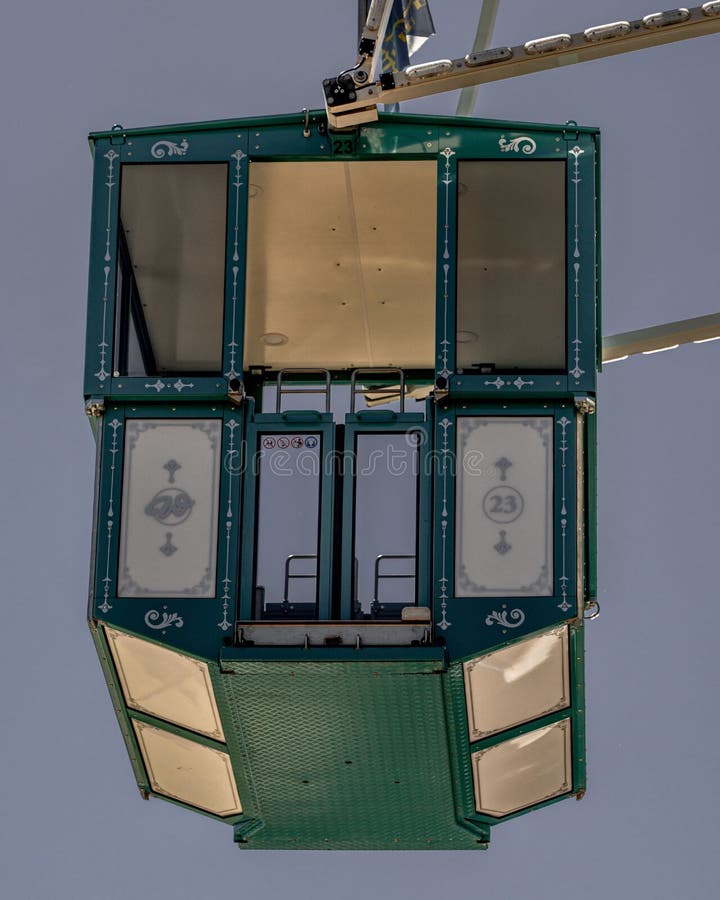 Closeup of a Tower Crane Cabin in the Sky Editorial Image - Image of ...