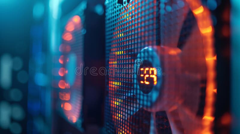 A Closeup of the Tower Fans LED Display Showing the Current Temperature ...