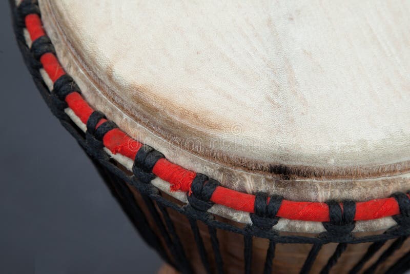 Closeup of Traditional African Drum Stock Image - Image of culture ...