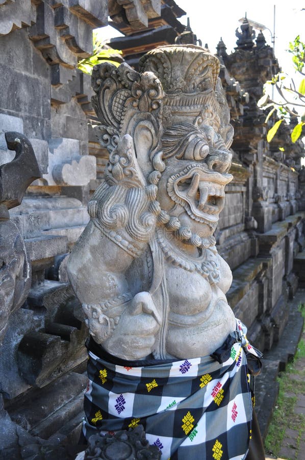 Closeup of Traditional Balinese God Statue Stock Photo - Image of ...