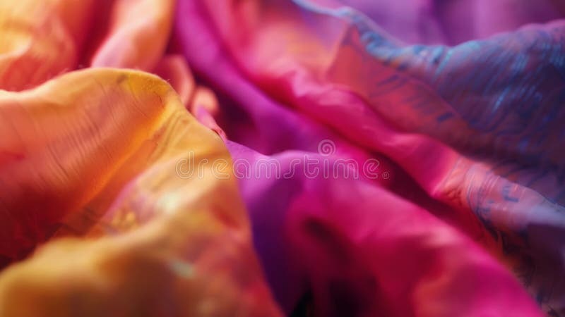 A Closeup of a Traditional Textile Being Dyed Using Natural Dyes ...