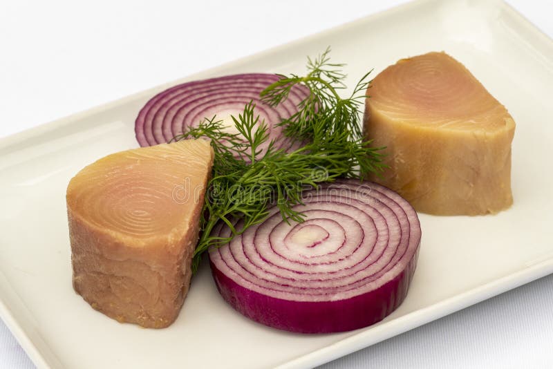 Closeup of a Traditional Turkish Appetizer Lakerda, with Tuna, Red ...