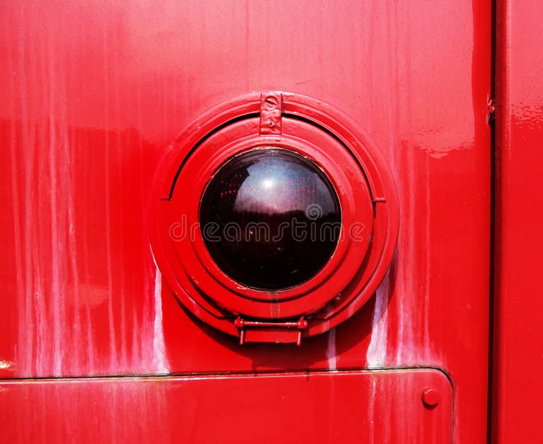 Closeup of Train Tail Light Stock Photo - Image of transport, railway ...