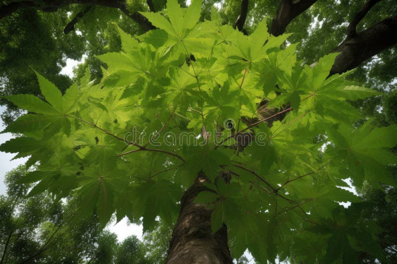 Closeup of a Tree Showing Off Its Pinnately Compound Leaves Stock Image ...