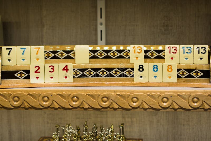 Okey Game on Green Background Played in Turkey Stock Photo - Image of ...