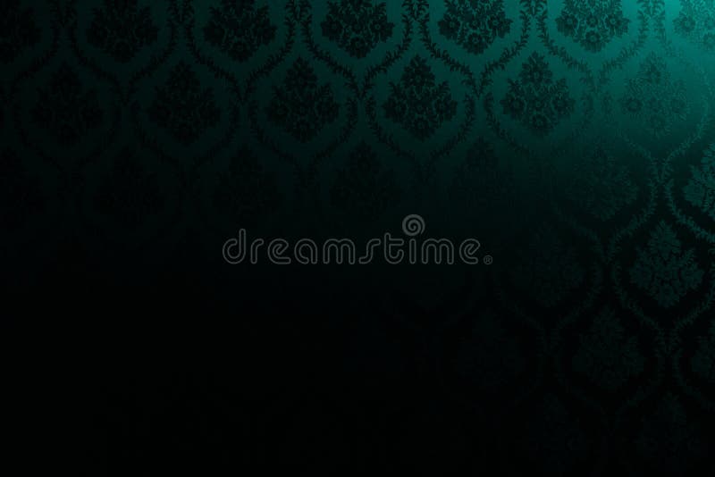 Closeup of Turquoise Victorian Vintage Textured Textile Wall Stock ...