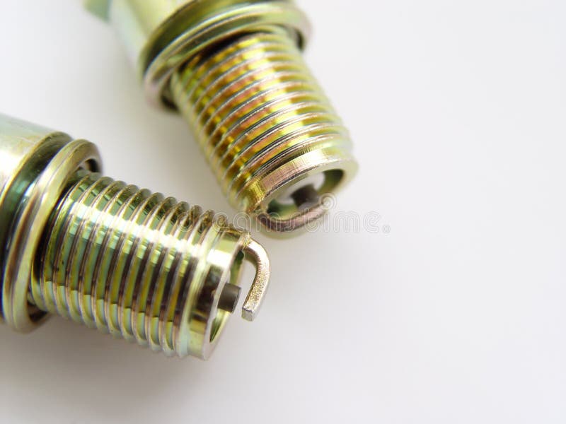 Two Spark Plugs stock image. Image of gadget, device, commercial - 2671